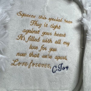 Memory Bear Embroidery Design Memorial Shirt Pillow Machine Embroidery ...