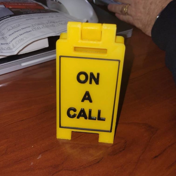 ON A CALL - Mini Floor Sign - Custom Colors - 3D Printed - Etsy