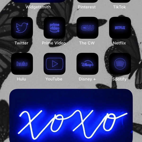 50,000+ MEGA NEON Ios Icons Pack Bundle | iPhone Ios 17 App Aesthetic ...