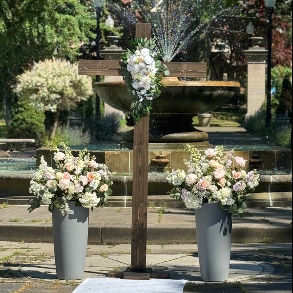 Prairie Style Rustic Wood Wedding Cross-cross Altar-christian Wedding ...