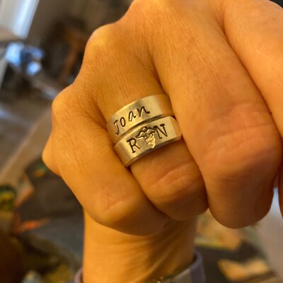 Nurse Ring RN Ring RN / Nurses / Nursing Student / Nurse Gift Hand ...