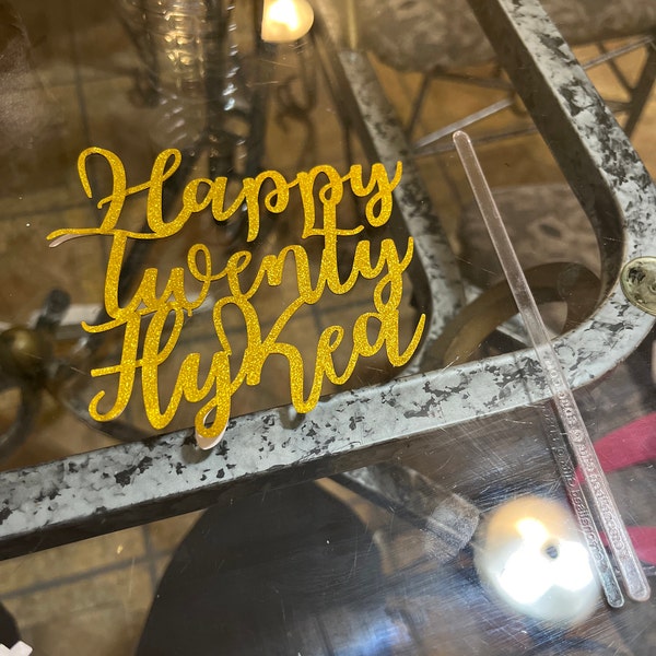 Personalized Happy Birthday Cake Topper Personalized With Any Text Any ...