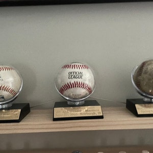 Custom Engraved Softball Holder Display Case With Free - Etsy