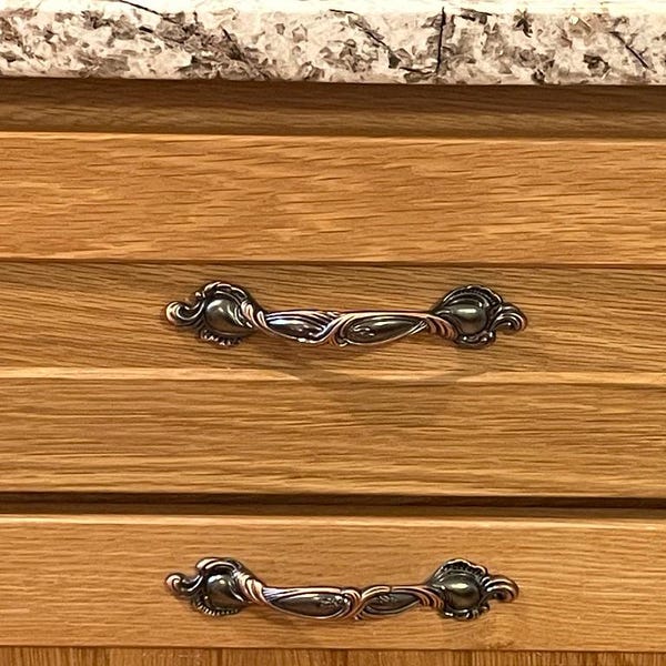 Long Solid Brass Wood Cabinet Handles Pulls Knobs Modern Dresser ...