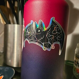 Holographic Bat Sticker - Etsy