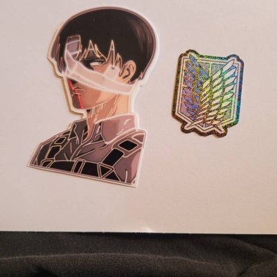 Levi Ackerman Attack on Titan Sticker Available in Gloss or Holographic ...