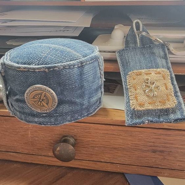 Denim Cuff Bracelet, Jeans Fabric Cuff Bracelet, Hippie Shabby Chic ...