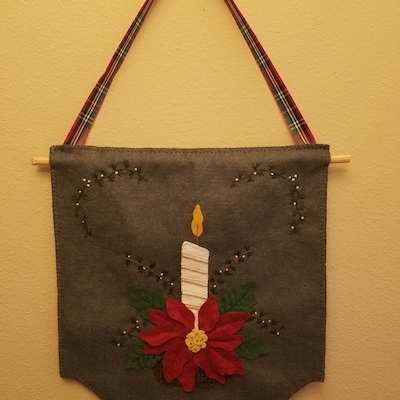 Bloomin' Dahlias Wool Applique Candle Mat PDF PATTERN - Etsy