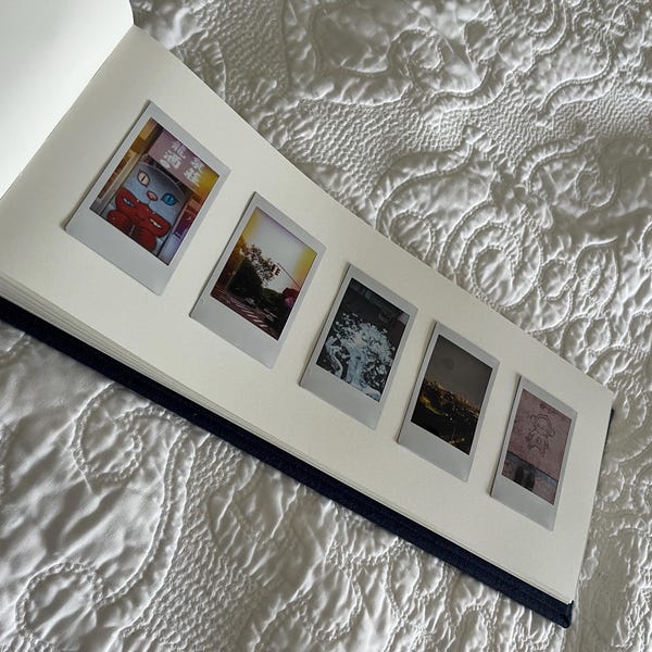 Linen Wedding Photo Album - Modern Wedding Gift, Anniversary Scrapbook ...