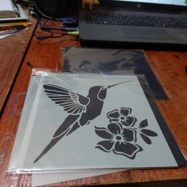 STENCIL - Koi Fish Design Mylar Craft Stencil, Reusable THICK MYLAR 250 ...