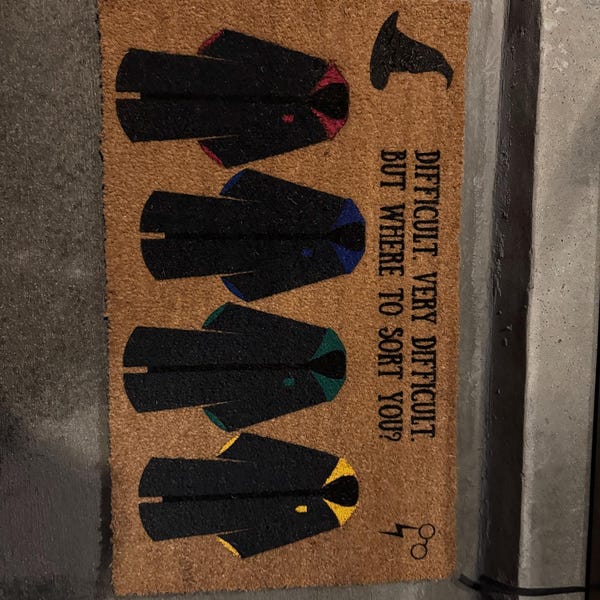 Personalized Addams Family Inspired Doormat, Gladly Feast Mat, , - Etsy