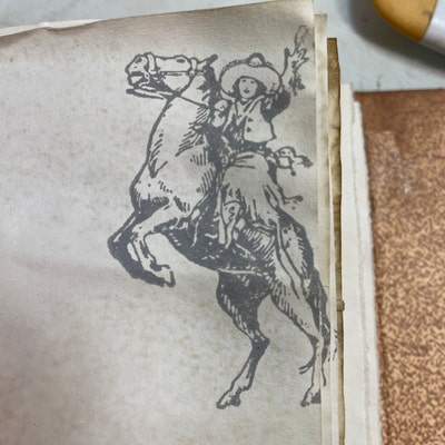 Cowgirl on Horse RUBBER STAMP, Cowgirl Stamp, Western Stamp, Old West ...