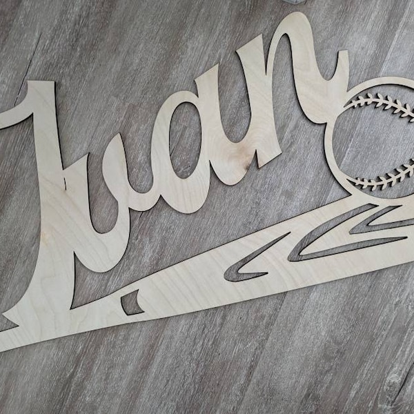 Baseball Bat Name Sign, Nursery Decor, Personalized Wood Sign ...