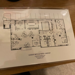 The Office Floor Plan: the Office TV Show, the Office Poster, US, Print ...