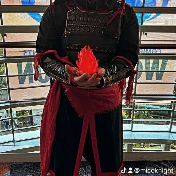 Floating Fireball Prop, Wearable Costume Flame, LARP Fire Elemental ...