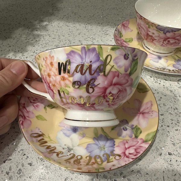 Tea Cup | Personalized Tea Cups | Custom Tea Cup | Tea Lover Gift ...