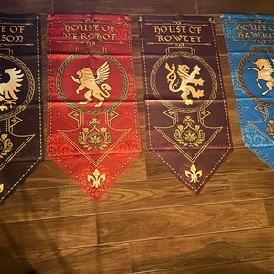 Customizable Big Size Medieval Style Family Pennants - Etsy