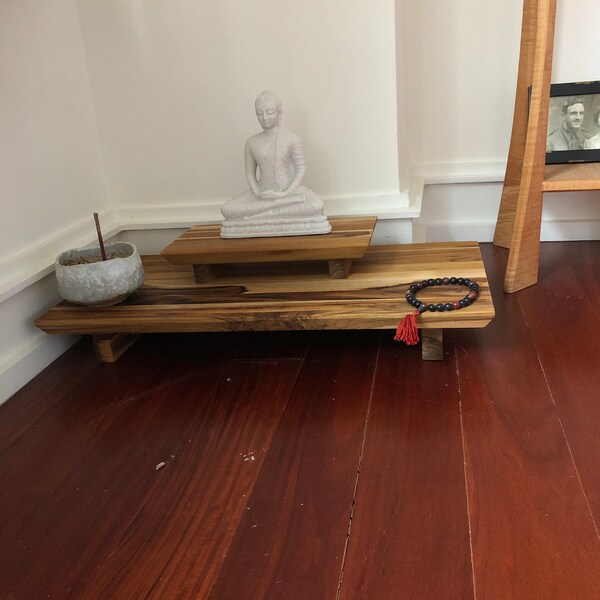 Altar Table, 2 Set, 2 Tier Altar Table, Crystal Shelf, Small Space ...