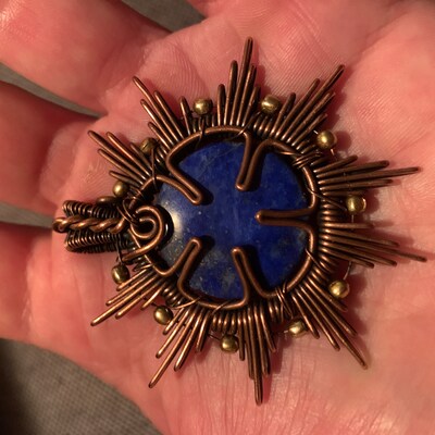 Beautiful Onex Pendant Copper Pendant. Wire Wrapped Pendant. Handmade ...