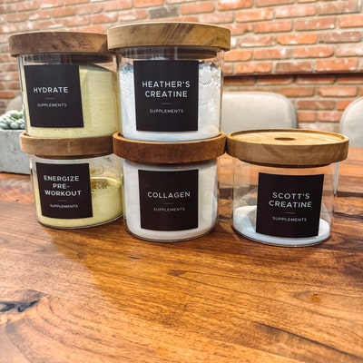 Minimalist Modern Kitchen, Bath, and Utility Labels Waterproof and Oil ...