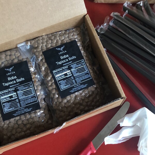 Boba Tea Kit Thai Set, Thai Boba Tea Kit With Thai, Jasmine and Black ...