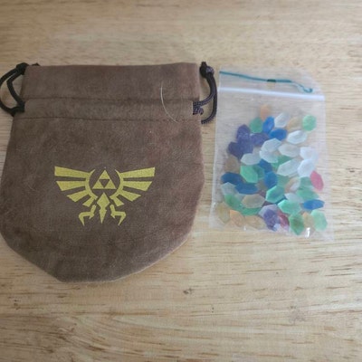 Legend of Zelda Rupees Rupee Set Including Rupee Bag/pouch - Etsy