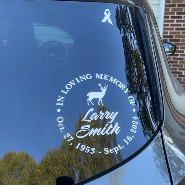 In Memory Decals - Various Styles and Colors - Etsy
