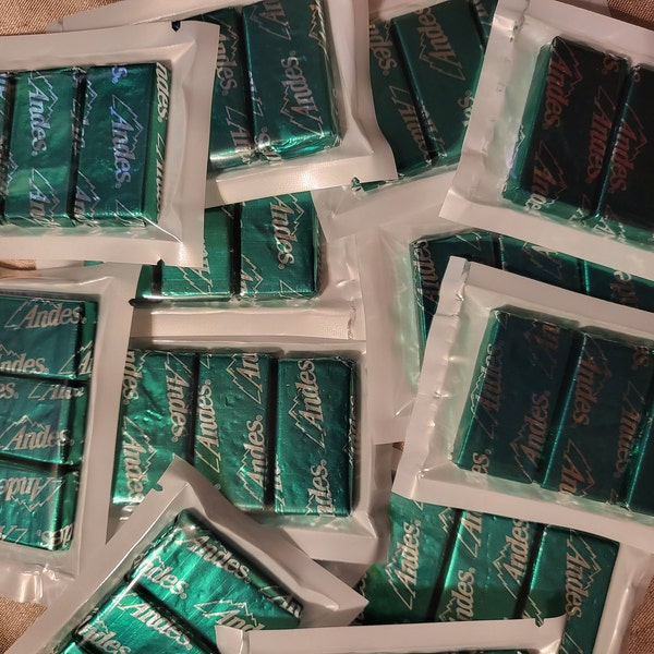 Andes Mint Chocolate Wedding Favors - Wedding Mints, Personalized Mints ...