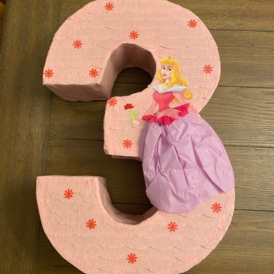 Princess Number Pinata custom Character - Etsy