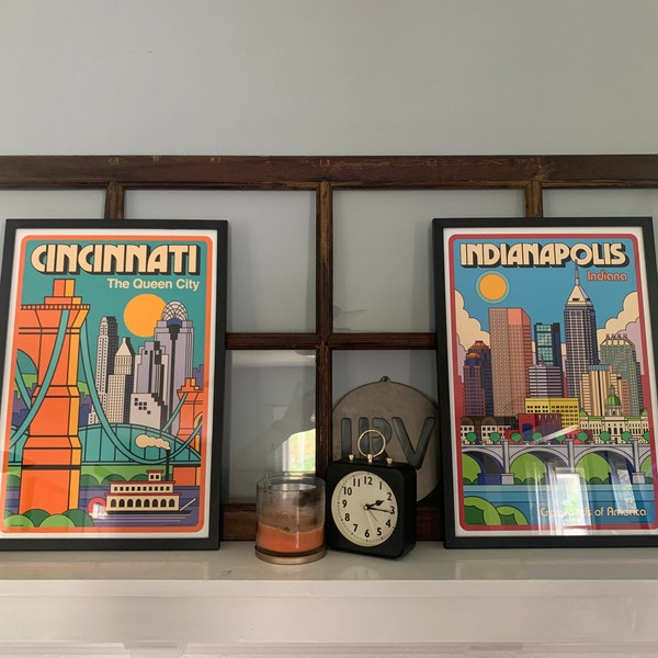 Indianapolis Poster, Indianapolis Wall Art, Indianapolis Print ...