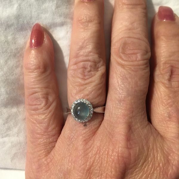 Natural Opal Vine Eternity Ring,14k Solid Gold Opal Color Changing ...