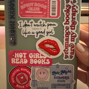 Hot Girls Read Books Sticker Holographic Waterproof Kindle Laptop Funny ...