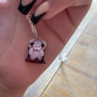 Handmade Polymer Clay Axolotl Ring Chunky Pink Purple or - Etsy