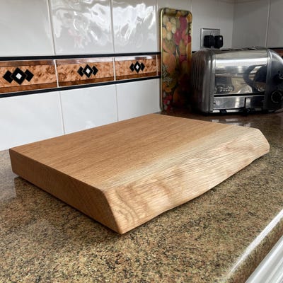 Extra Large Oak Chopping Board Thick Solid Oak Heavy Duty Wooden ...