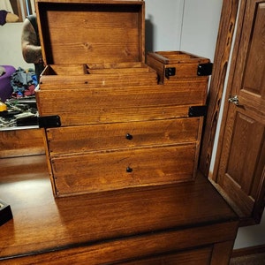 Secret Compartment Box , Antique Wood Box Handmade in Italy , Hidden ...