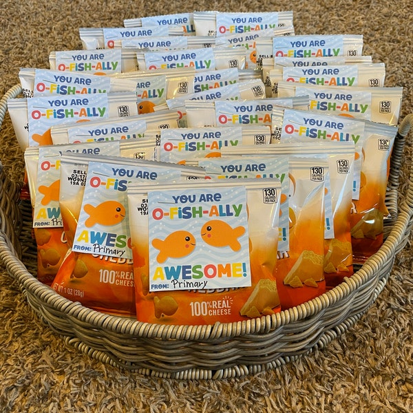 PRINTABLE You Are O-fish-ally AWESOME! Tag | Instant Download | Cute ...