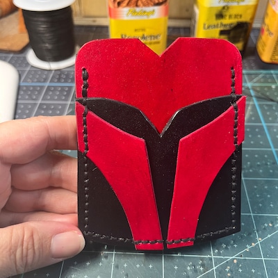 Patrón cuero The Owl Wallet, plantilla pdf de billetera, patrón pdf de ...