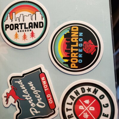 Portland Sticker Mini 4-pack Free Shipping - Etsy