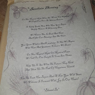 Charge of the Goddess Poem A4 Poster on Parchment Paper Wicca Witch ...