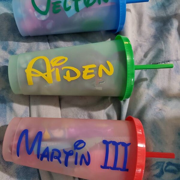 Personalized Neon 24oz Cold Cups, Fun Cups for Parties. - Etsy