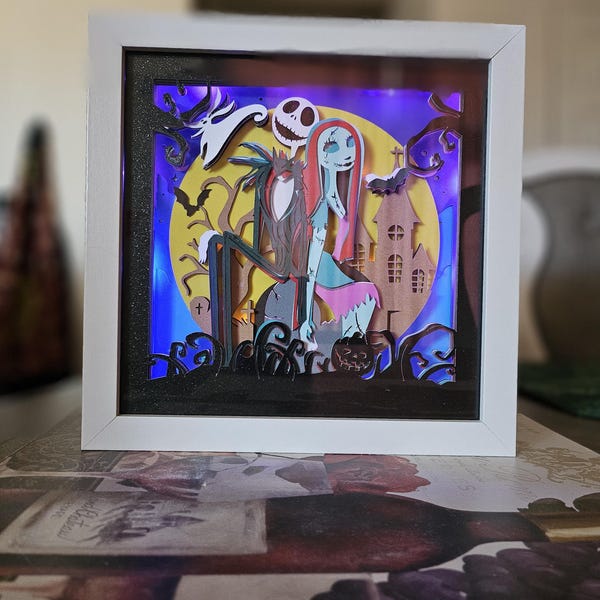 Movie Character Shadow Box Svg, Halloween Shadow Box SVG, Nightmare ...