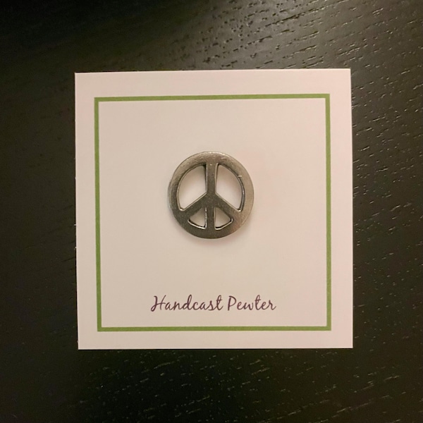 Peace Sign Lapel Pin - CC370- Peace, Hippie, Symbol of Peace - Etsy
