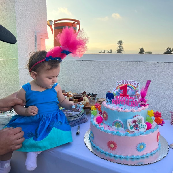 Princess Poppy Dress Inspired by the Trolls Movie / Birthday Dress ...