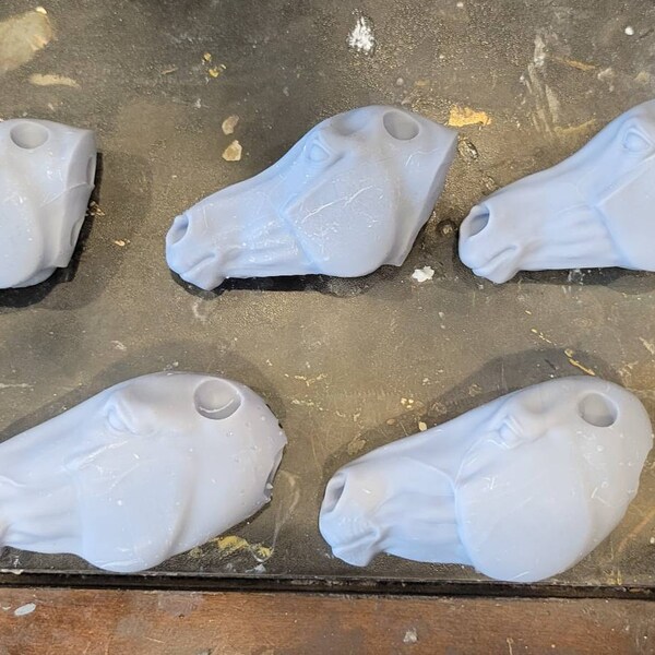 RESIN 1:9 Mule "daisy" Replacement Head + Ears for Customizing Breyer ...