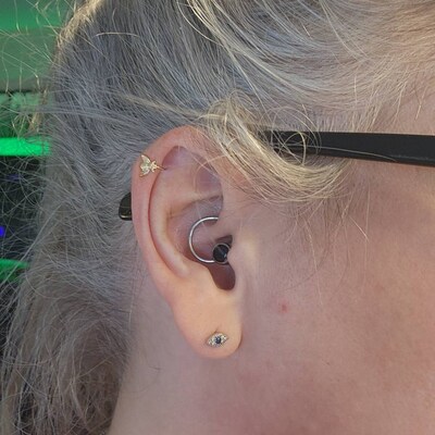 Bee Cartilage Ring, Gold Filled Cartilage Hoop, Small Cartilage Hoop ...