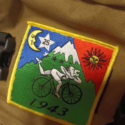 Bicycle Day Trip 1943 Albert Hofmann Embroidered Patch Excellent Quality - Etsy
