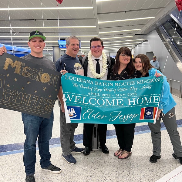 Missionary Banner Welcome Home Sign - Choose Your Options - Etsy