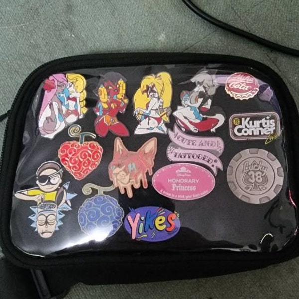 Pin Belt Bag - Ita Bag, Pin Display Bag, Clear Pocket Display Bag, Pin ...