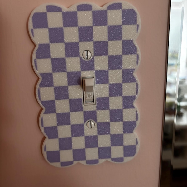 Pastel White Cloud Light Switch Cover Single Rocker Custom Design ...