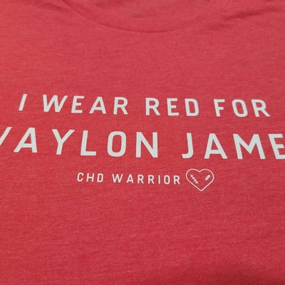 CHD Awareness Wear Red Shirt Heart Warrior Gift Heart Surgery Gift CHD ...